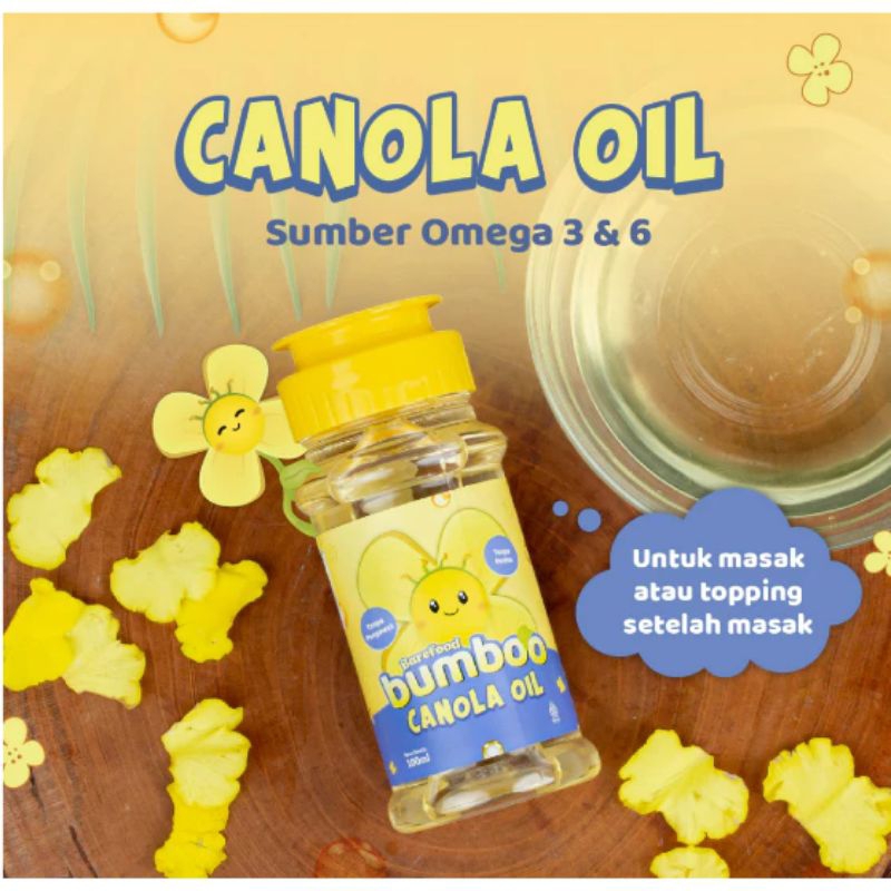 Jual Bumboo Canola Oil/Minyak Bahan Alami Bernutrisi/Minyak MPASI 100ml ...