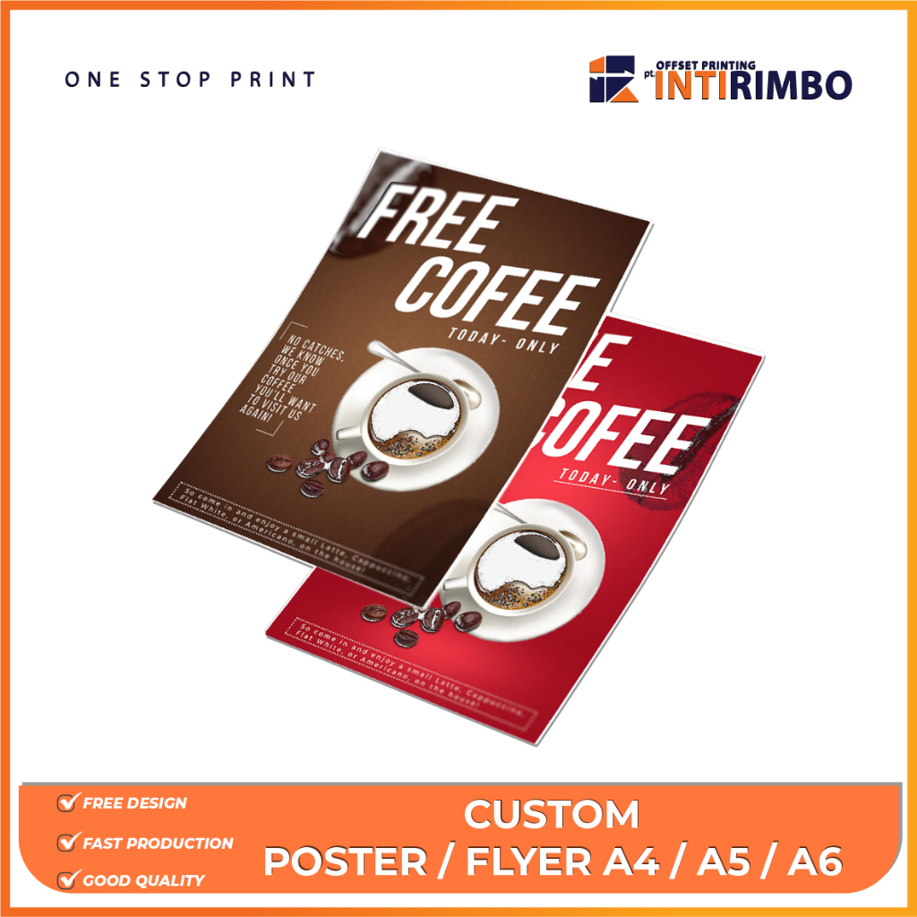 Jual Cetak Print Brosur Flyer / Custom Kertas Promosi Murah Ukuran A4 ...