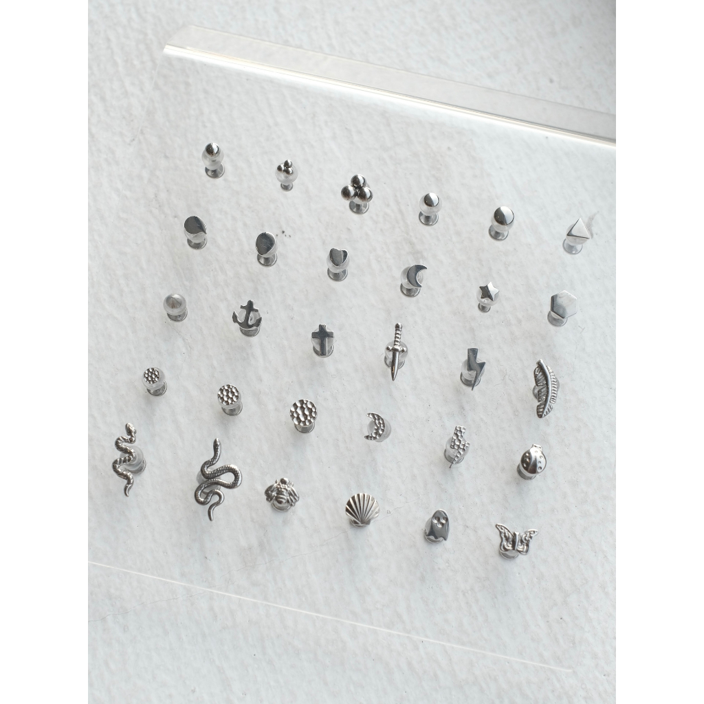 Jual Anting Titanium Tindik Anti Alergi, Titanium Earring Implant Grade ...