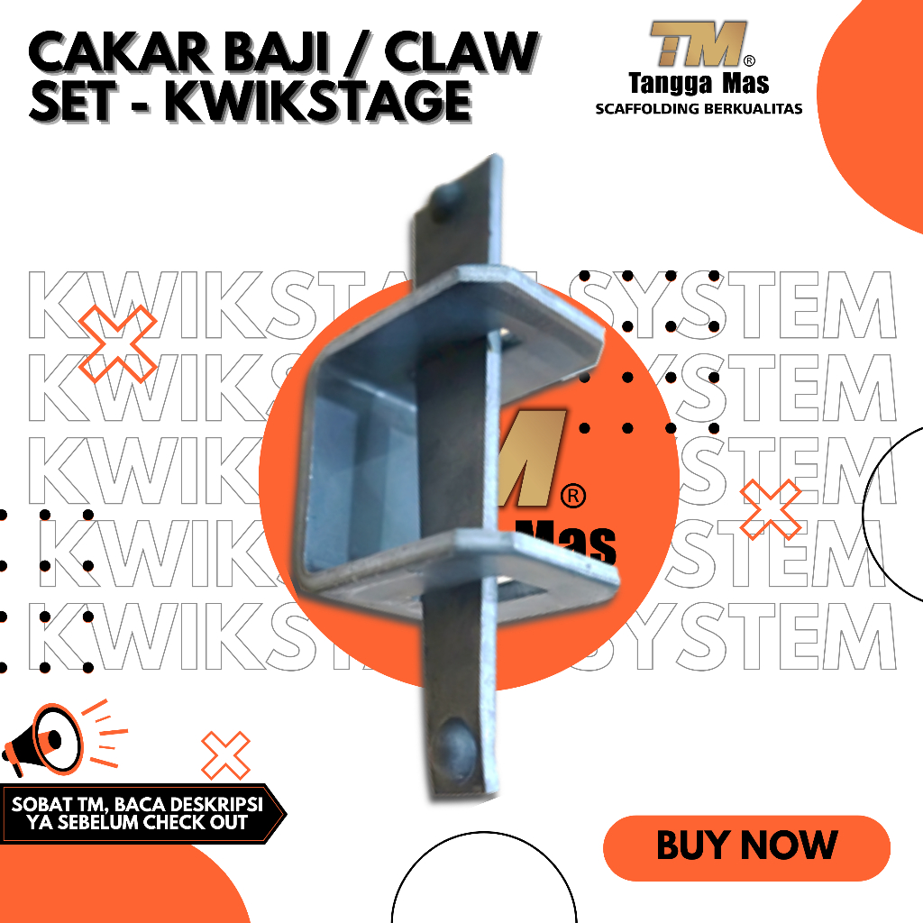 Jual KWIKSTAGE CLAW SET / CAKAR BAJI SCAFFOLDING JENIS PCH / KWIKSTAGE SYSTEM AKSESORIS ...
