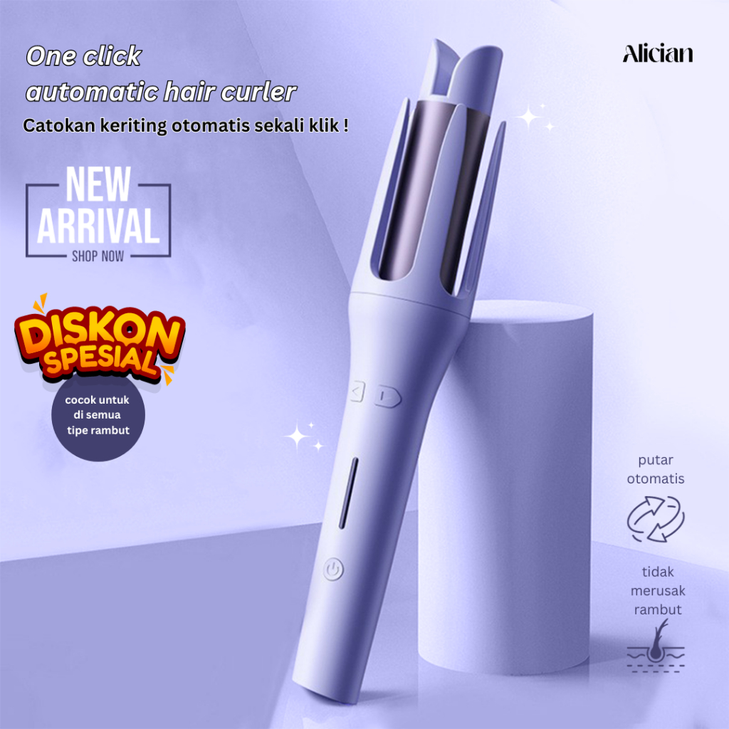 Jual Alician Automatic Magic Hair Curler 32 mm Ceramic Ion - Alat ...