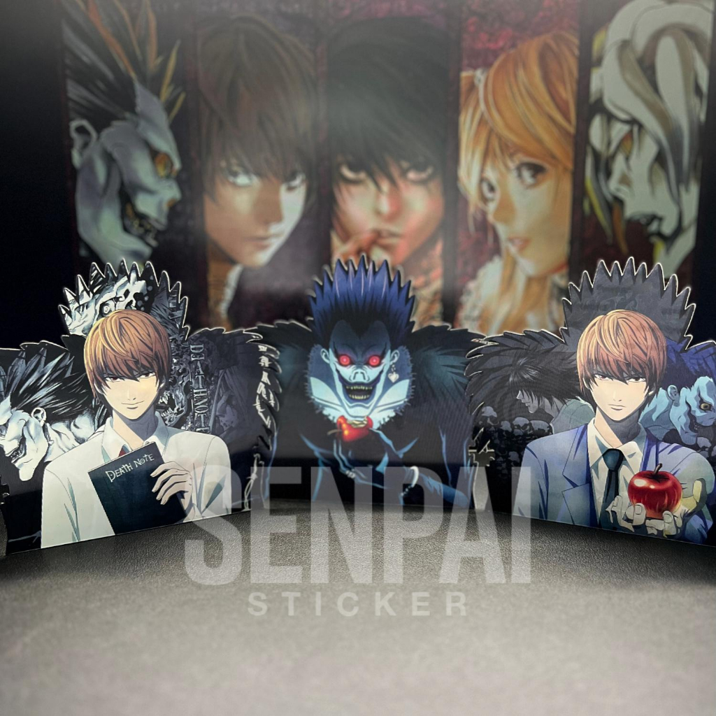 Jual Death Note SENPAI STICKER Stiker Anime 3D TER MURAH | L Light ...