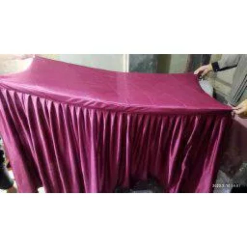 Jual cover meja UK: P:120 L:60 T:75 / cover meja / taplak meja / rok ...