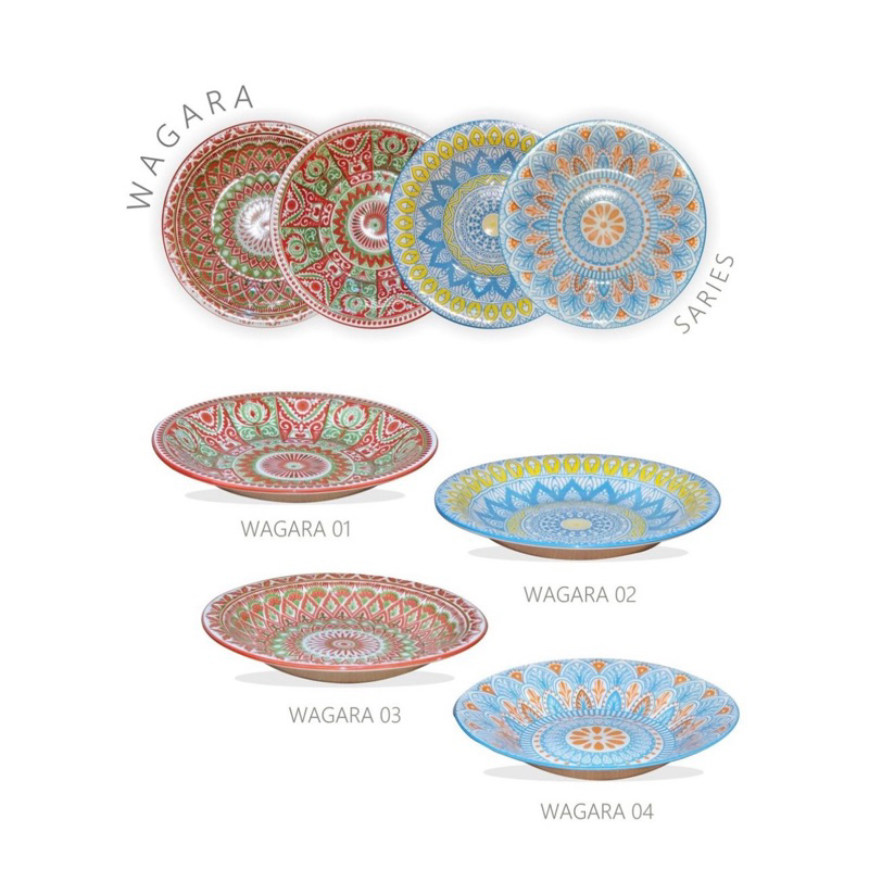 Jual PIRING MAKAN MOTIF BATIK SERIES TANITI KITCHENWARE | Shopee Indonesia