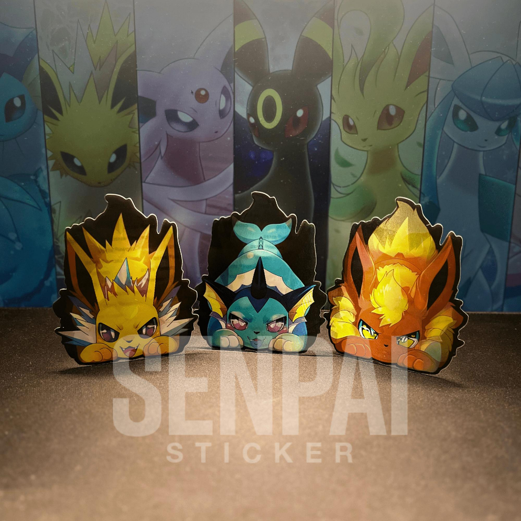 Jual Pokemon SENPAI STICKER 3D TER MURAH Stiker Anti Air Ukuran Besar ...