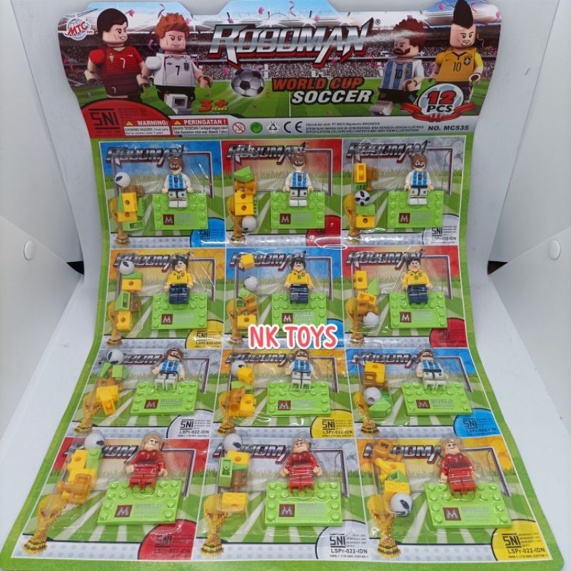 Jual NK TOYS MAINAN BALOK SUSUN FIGURE PEMAIN SEPAKBOLA/BRICK SOCCER ...
