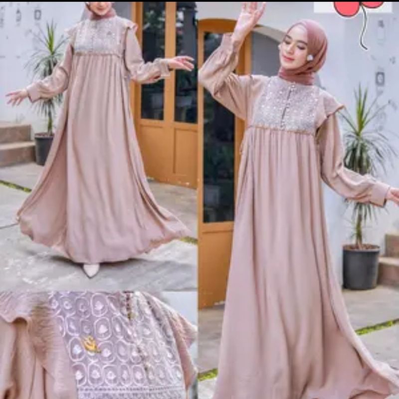 Jual amina gamis crinkle premium jumbo terbaru | Shopee Indonesia Jual amina gamis crinkle premium jumbo terbaru | Shopee Indonesia