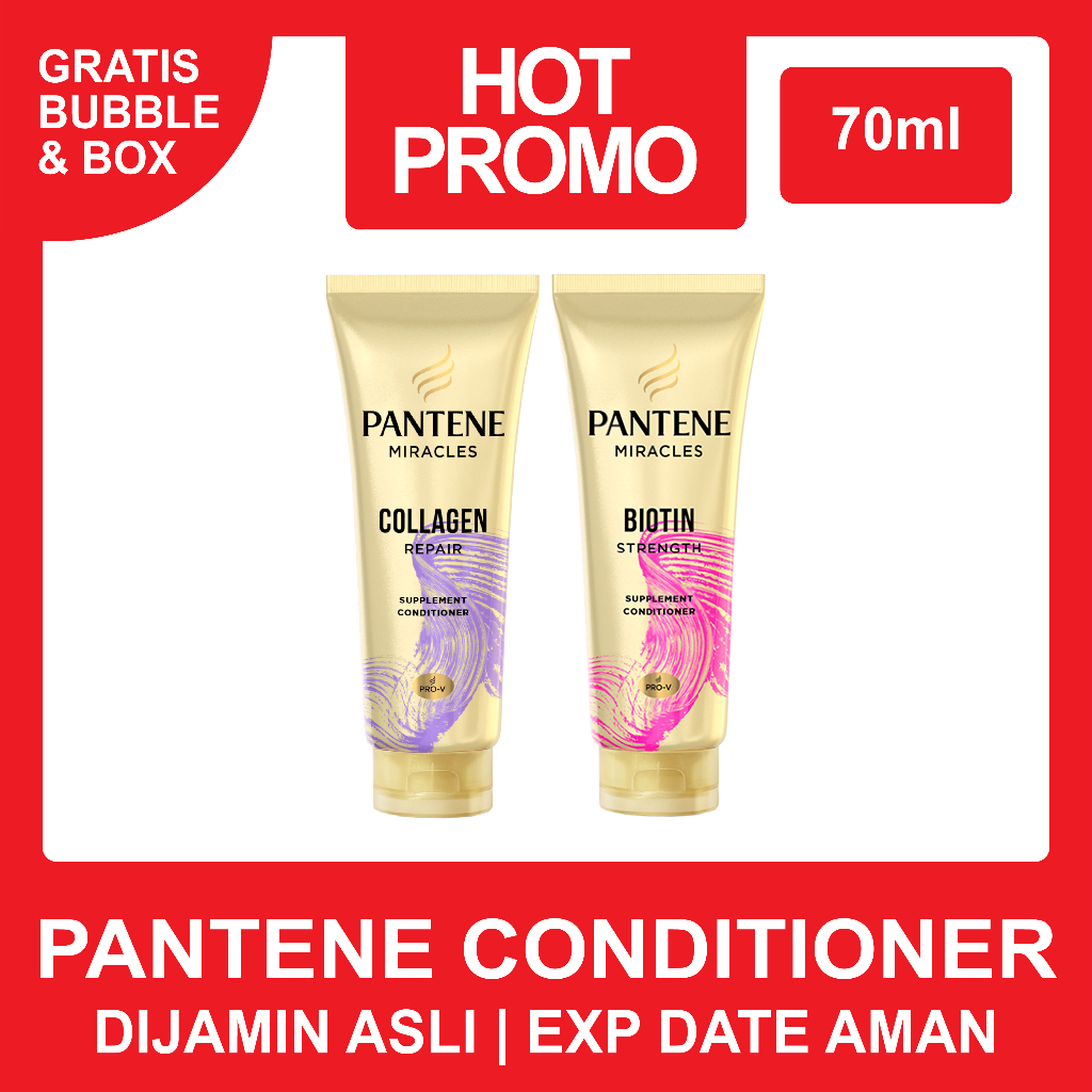 Jual Pantene Conditioner 70 ml | Biotin Strength | Collagen Repair 70ml | Shopee Indonesia