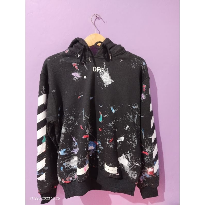 Jual Sweeter HOODIE OW BLACK (PREMIUM) | Shopee Indonesia
