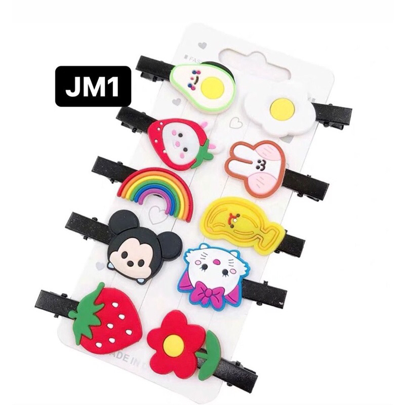 Jual JEPIT RAMBUT ISI 10pcs DESAIN KARTUN GAYA KOREA UNTUK ANAK ...