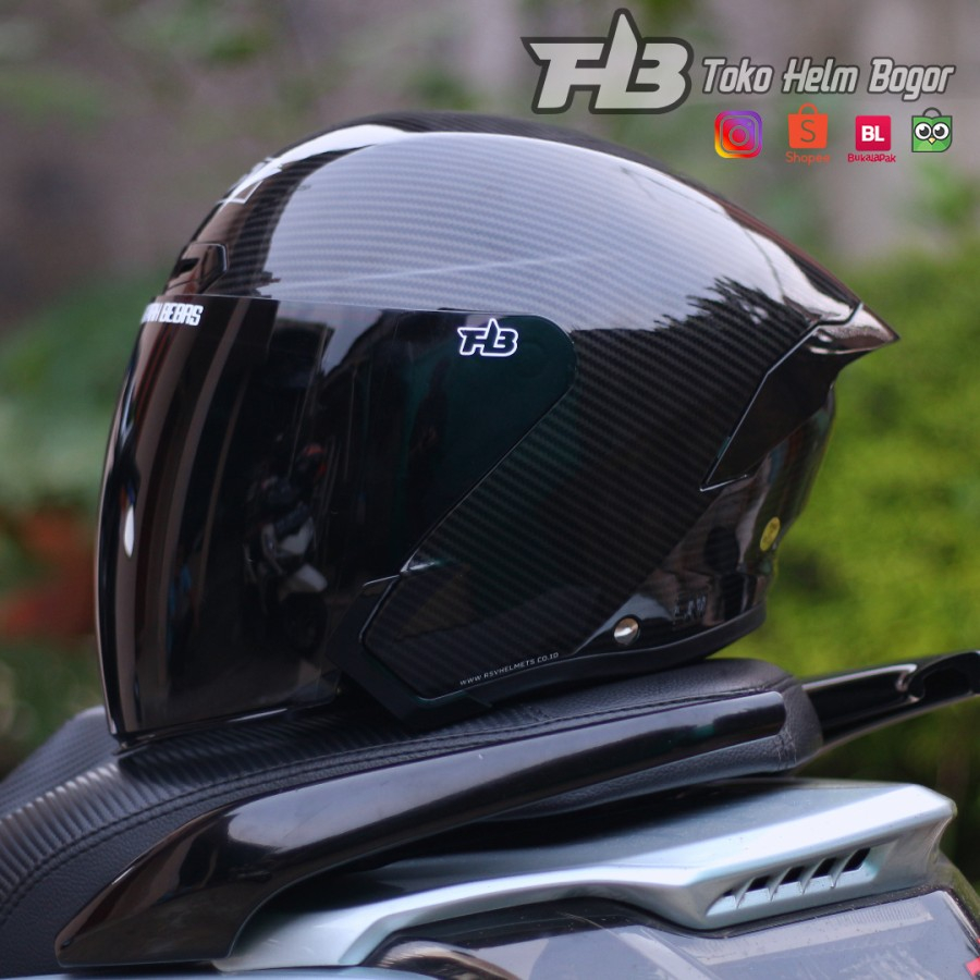 Jual HELM RSV New Wintail Carbone Graphic visor PAKET GANTENG Darksmoke ...
