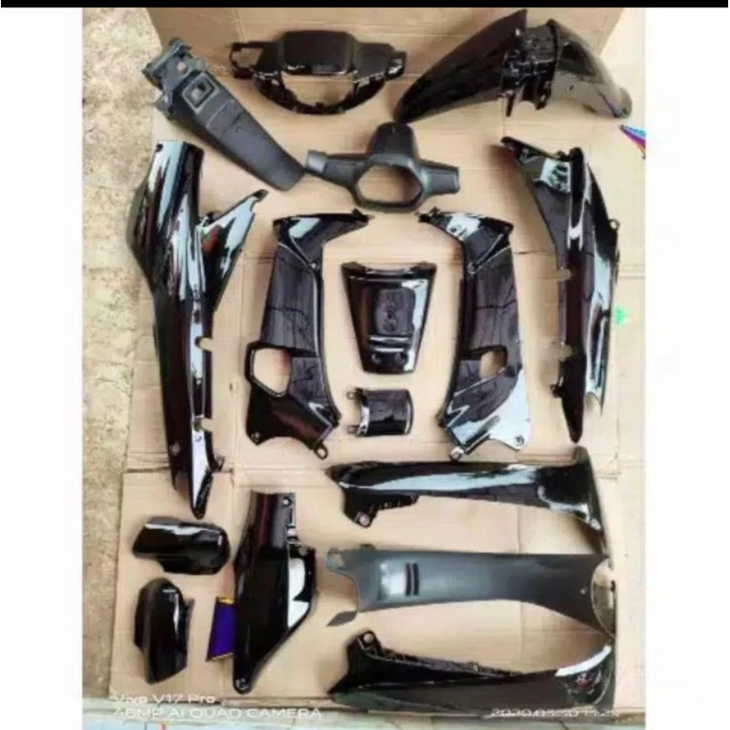 Jual cover full set body honda supra x lama atau supra fit lama full bosy halus dan kasar warna ...