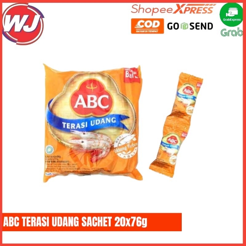 Jual ABC TERASI UDANG SACHET 20x76g | Shopee Indonesia