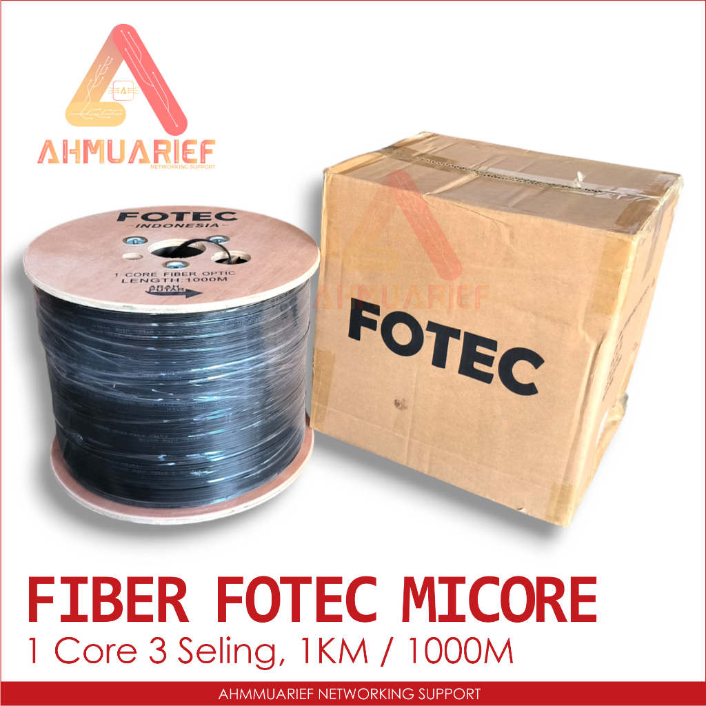 Jual FOTEC BY MICORE KABEL CABLE DROPCORE DROPWIRE FO FIBER OPTIK 1 ...