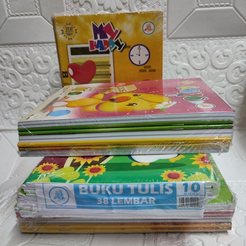 Jual BUKU TULIS AA 38 LEMBAR 10 BUKU LIMITED EDITION | Shopee Indonesia
