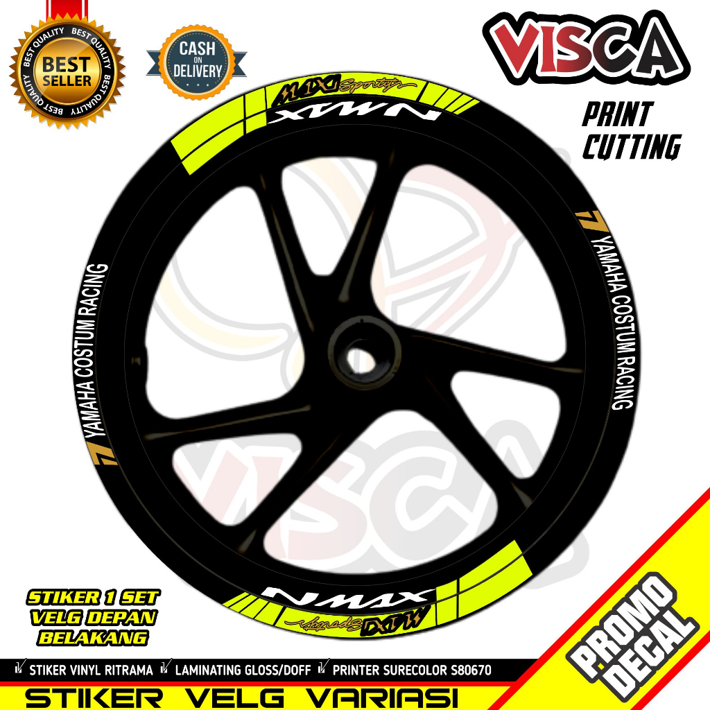 Jual Stiker Velg List Velg Motor Stiker Velk NMAX Ring 14 NMAX | Shopee ...