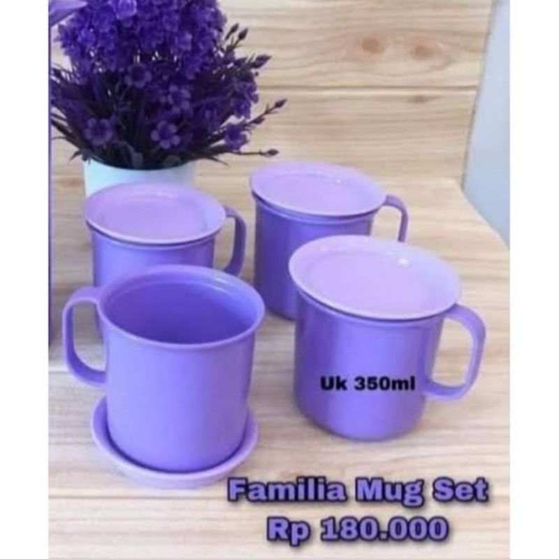Jual Tupperware Original Cangkir Tosca dan tatakan/ungu dan tatakan (1 ...