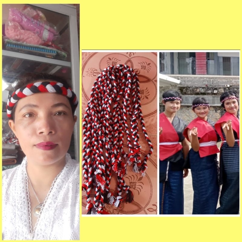 Jual Sortali Ikat Kepala Tali Pinggang Benang Manalu Sitolu Bolit Motif ...