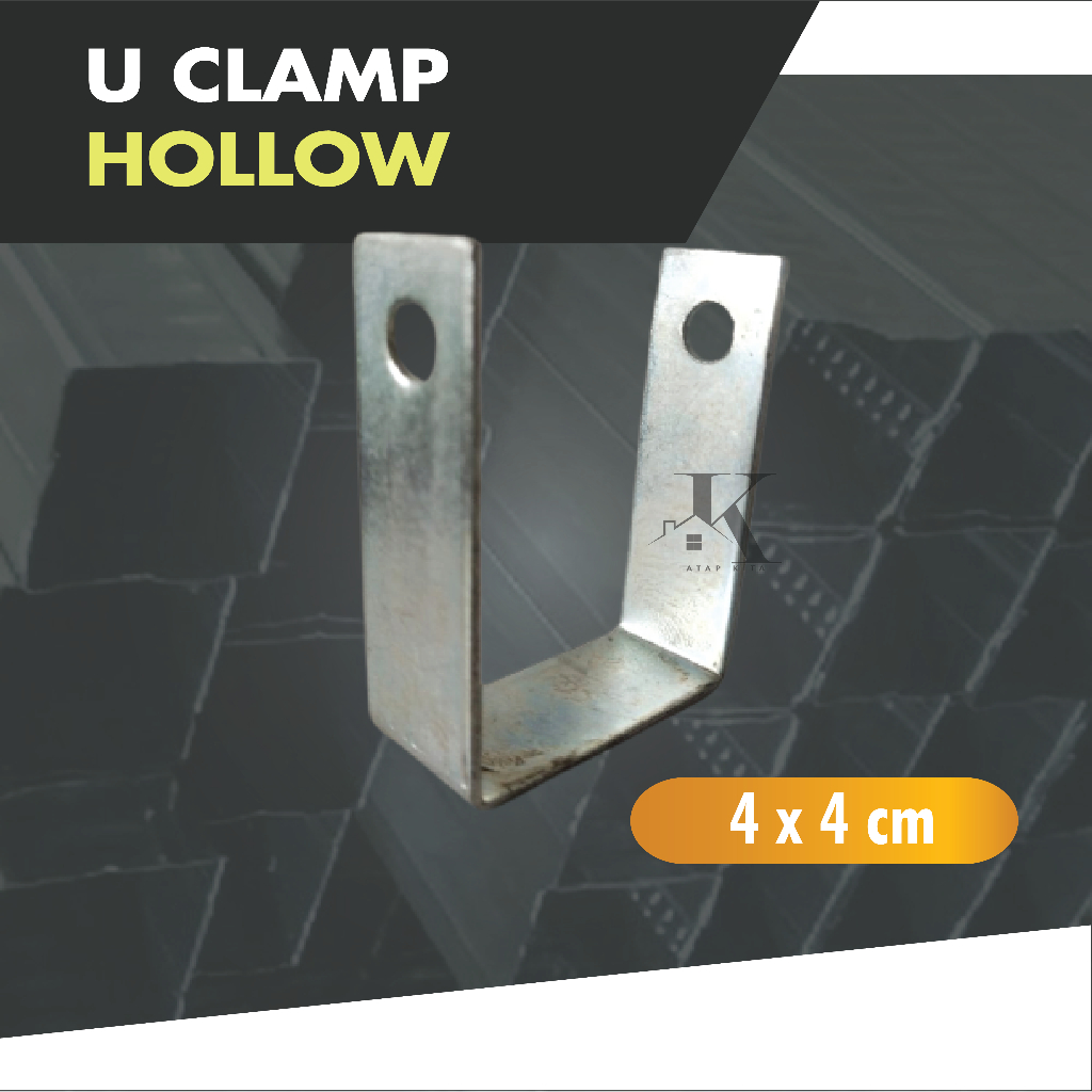 Jual U Clamp Hollow 4X4 / Gantungan Rangka Plafon / Bracket Holow ...