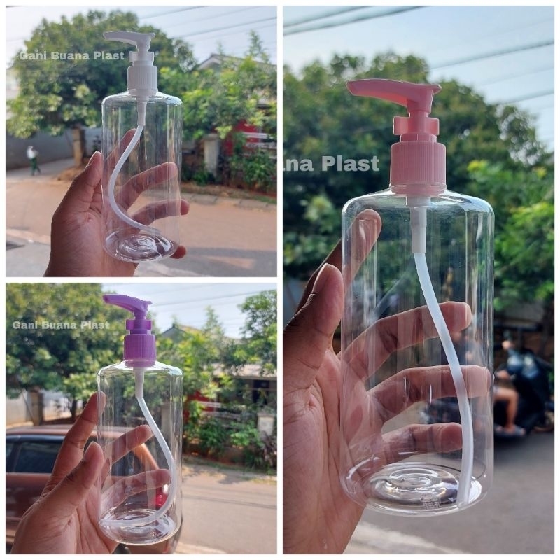 Jual BOTOL PUMP 500ML PET/BOTOL PUMP 500ML CLEAR PUMP CLIP/BOTOL SABUN 500ML | Shopee Indonesia