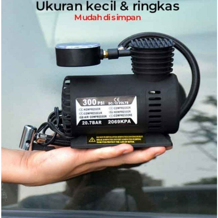 Jual Kompresor Mini Pompa Angin Ban Mobil Motor Sepeda Elektrik Air ...