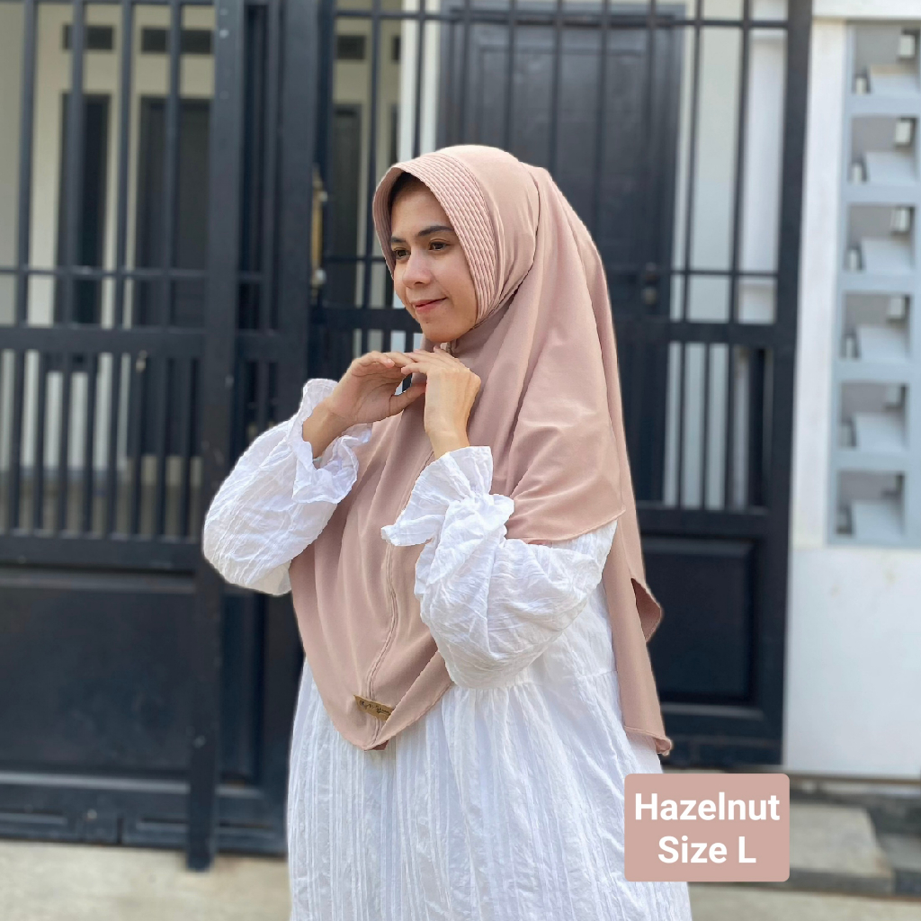 Jual Al-Ghian | Daily Hijab Premium size L | Bergo Hamidah | Shopee Indonesia