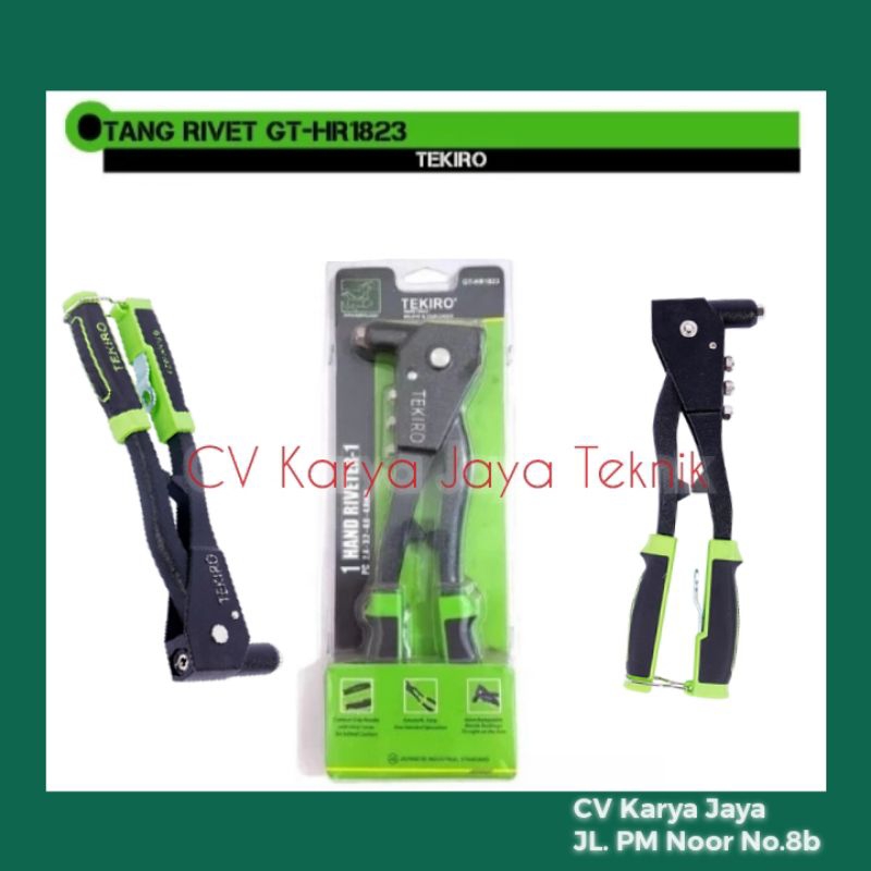 Jual Tang Rivet Tekiro GT-HR1823 Hitam / Hand Riveter Tekiro GT-HR1823 ...