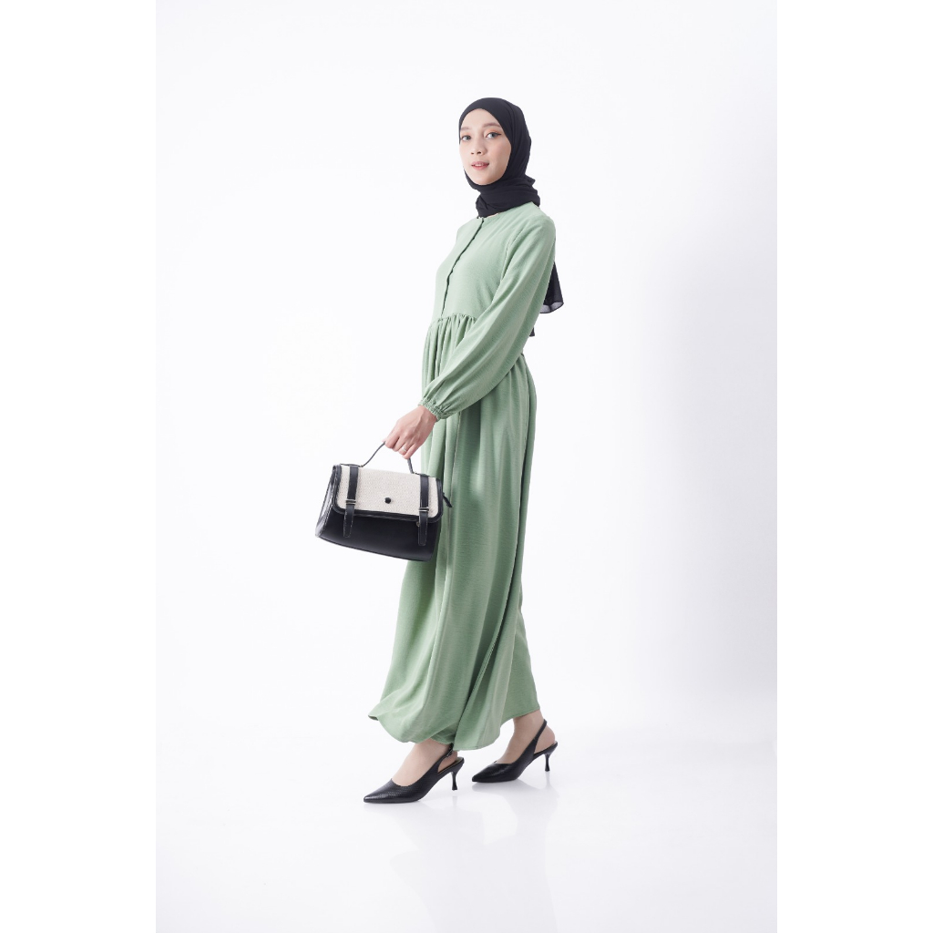 Jual Syarifa Hijab Official Ayra Dress Bahan Crinkle Airflow Premium ...