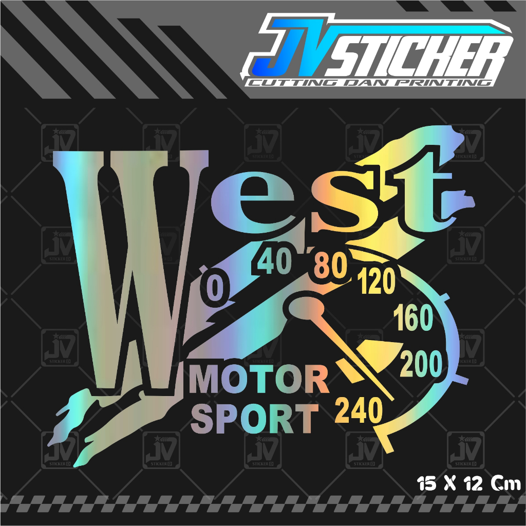 Jual STIKER WEST RPM MOTOR SPORT CUTTING STICKER MURAH | Shopee Indonesia
