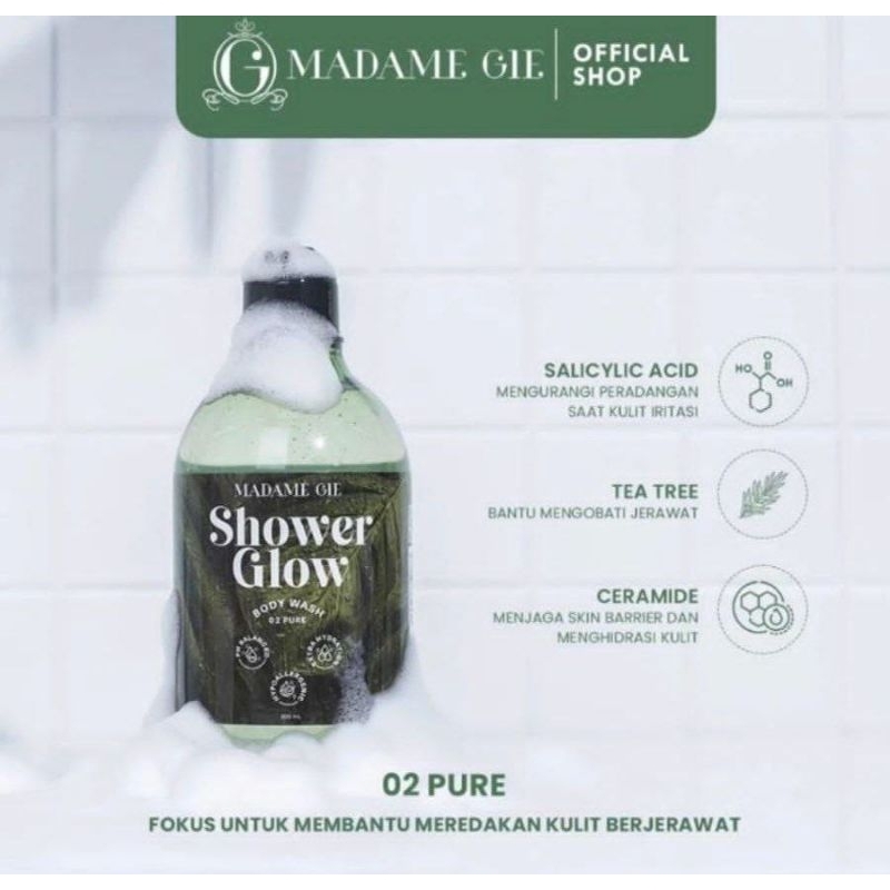 Jual Madame Gie Shower Glow 300ml pure | Shopee Indonesia
