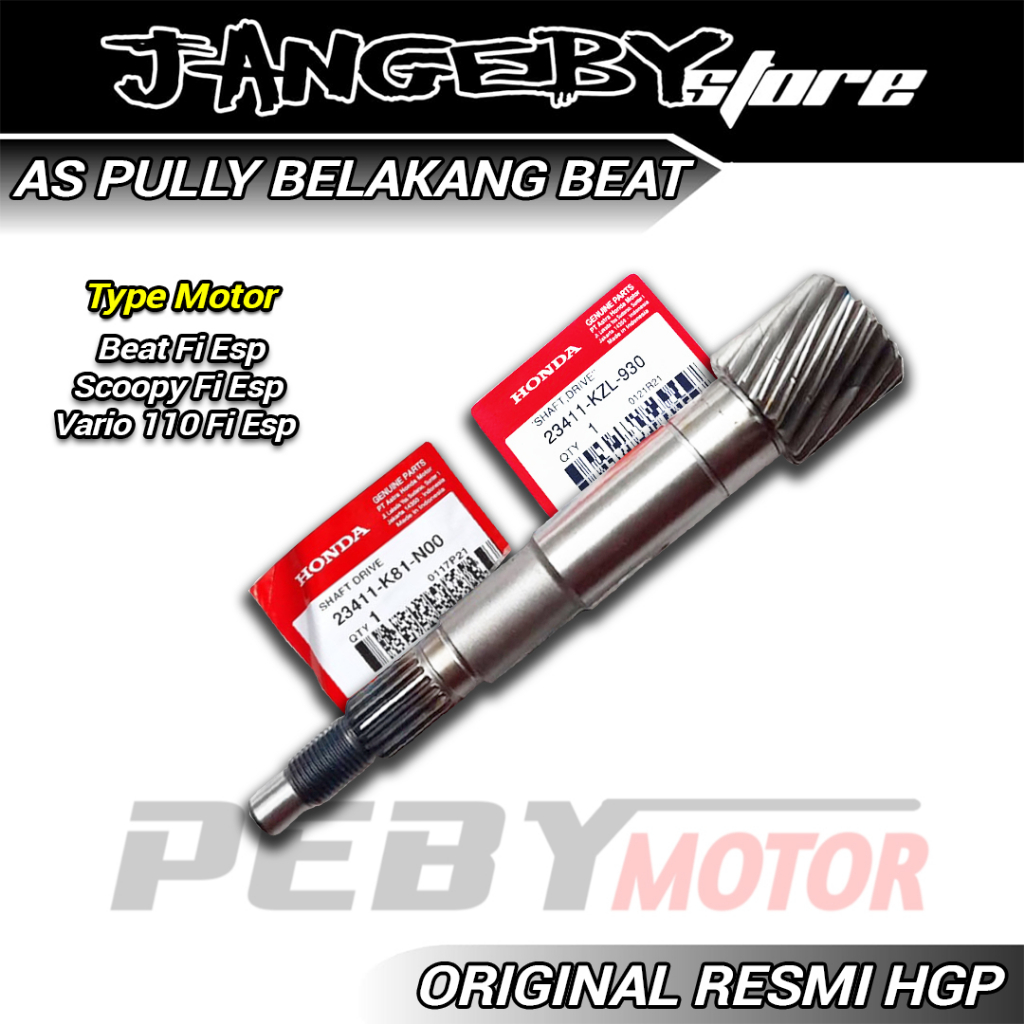 Jual As Pulley Pully Shaft Drive Beat Scoopy Vario 110 FI dan ESP ...