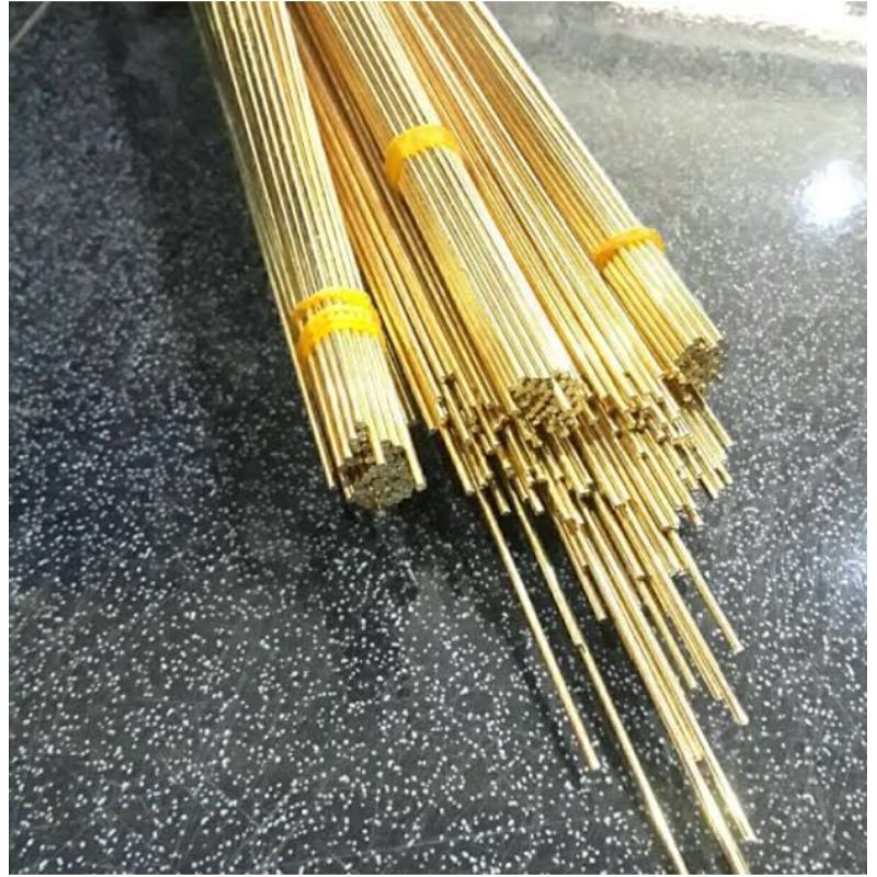 Jual Kawat Las Kuningan Ukuran Tebal 2Mm × 1Meter Perbatang | Shopee ...