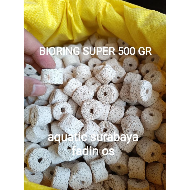 Jual SUPER BIORING BIO RING SUPER KANDILA FILTER AQUARIUM 500 GR ...