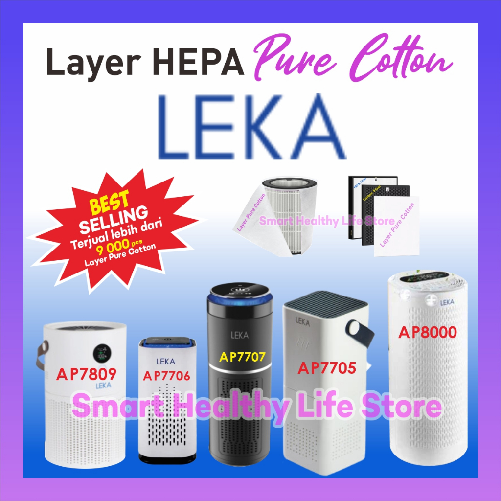 Jual Layer HEPA Pure Cotton Air Purifier LEKA AP7705 AP7706 AP7707 ...