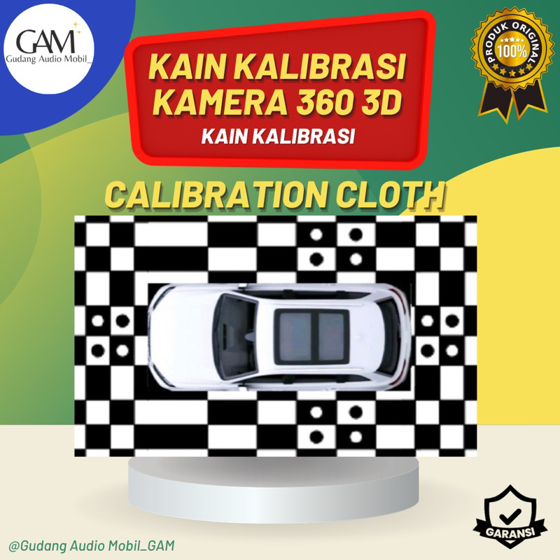 Jual KAIN KALIBRASI KAMERA 360 3D UNIVERSAL / CALIBRATION CLOTH CAMERA ...