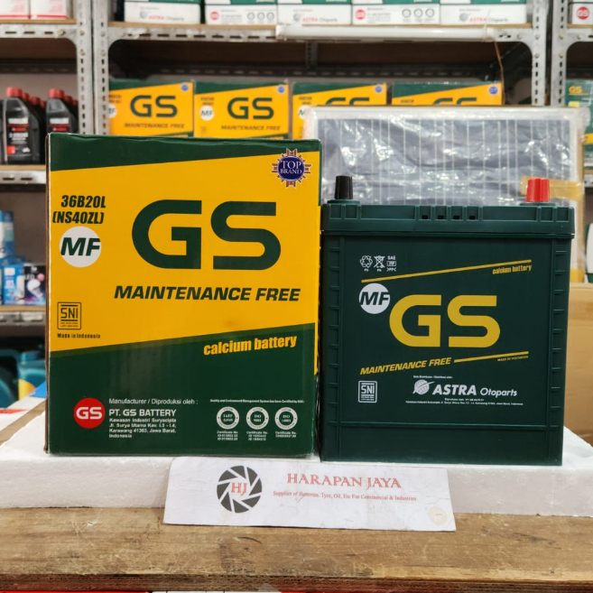 Jual AKI MOBIL GS ASTRA MF 36B20L / NS40ZL (35 AH) (KERING) | Shopee Indonesia