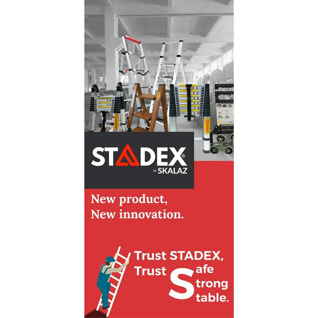 Jual Tangga Teleskopik Single 3,8 Meter Merk STADEX by Skalaz | Shopee ...