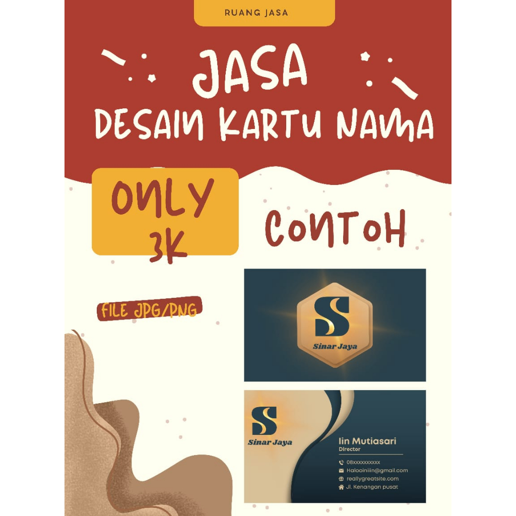 Jual Jasa Desain Kartu Nama | Shopee Indonesia