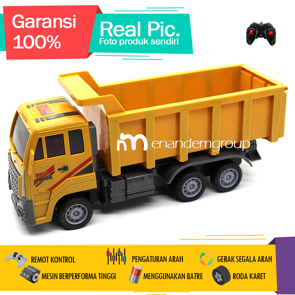 Jual Mainan Mobil Remot Kontrol RC Dump Truk Tanah Barang LED Super ...