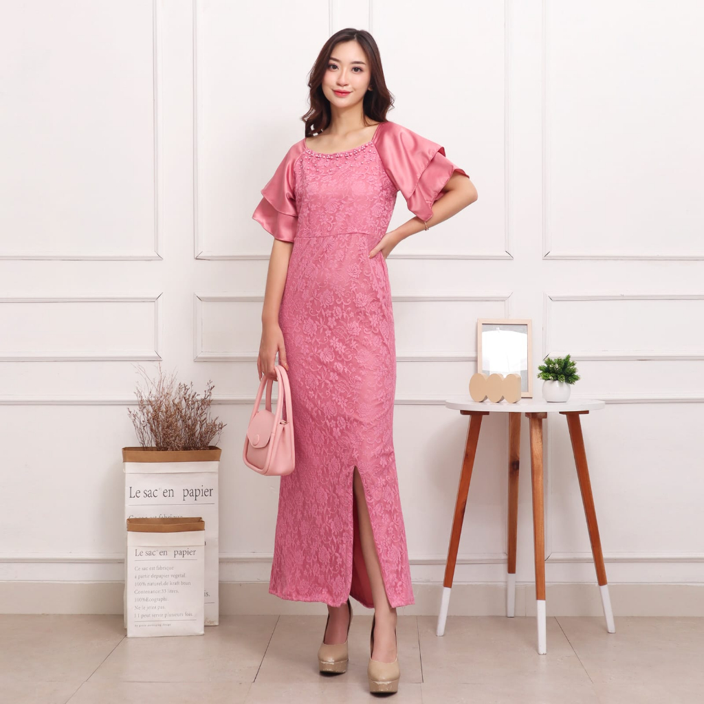 Jual NEW MODEL DRESS AMANDA / FASHION NATAL TERBARU 2025 / BRUKAT ...