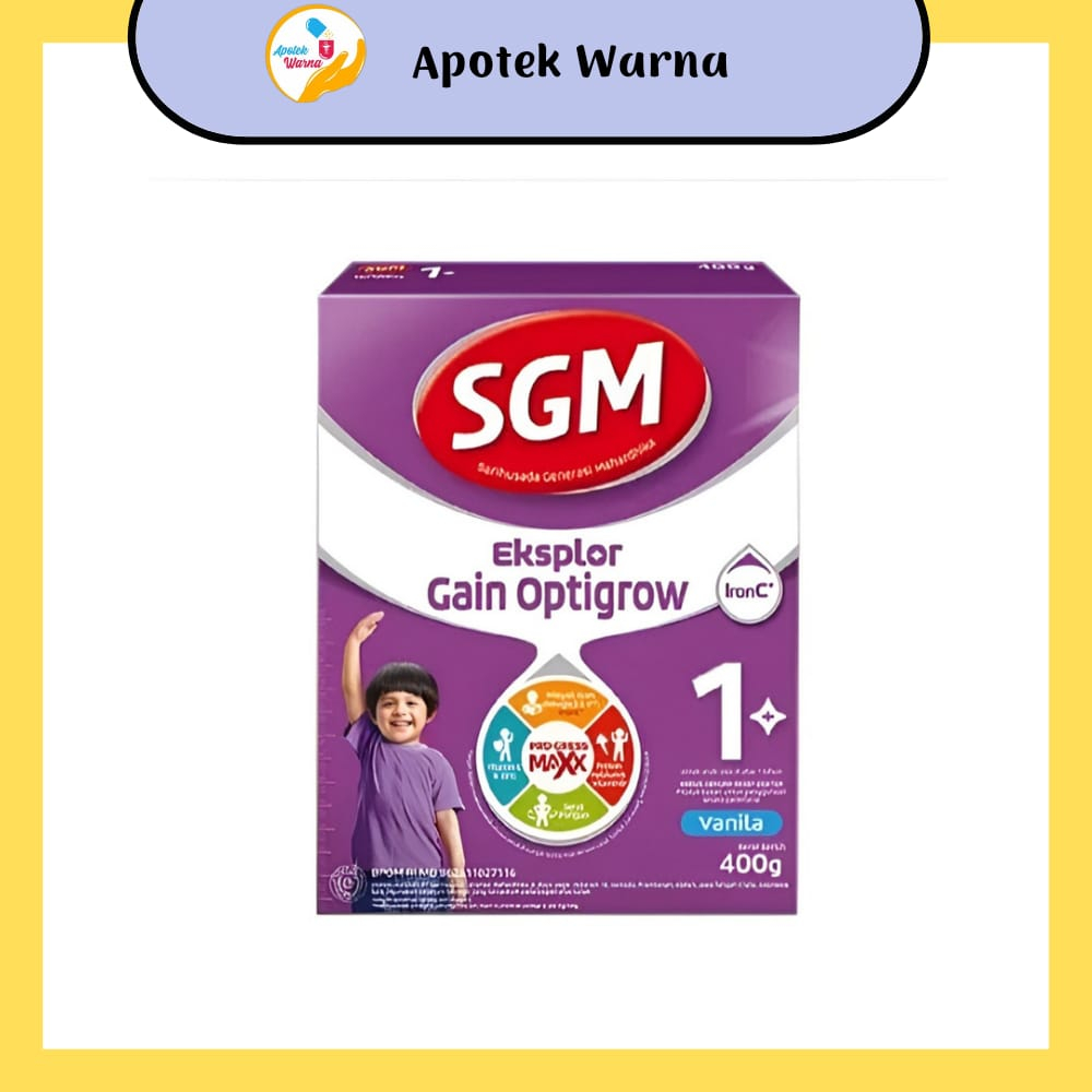 Jual SGM Eksplor Gain Optigrow 1+ Vanilla 400g | Shopee Indonesia