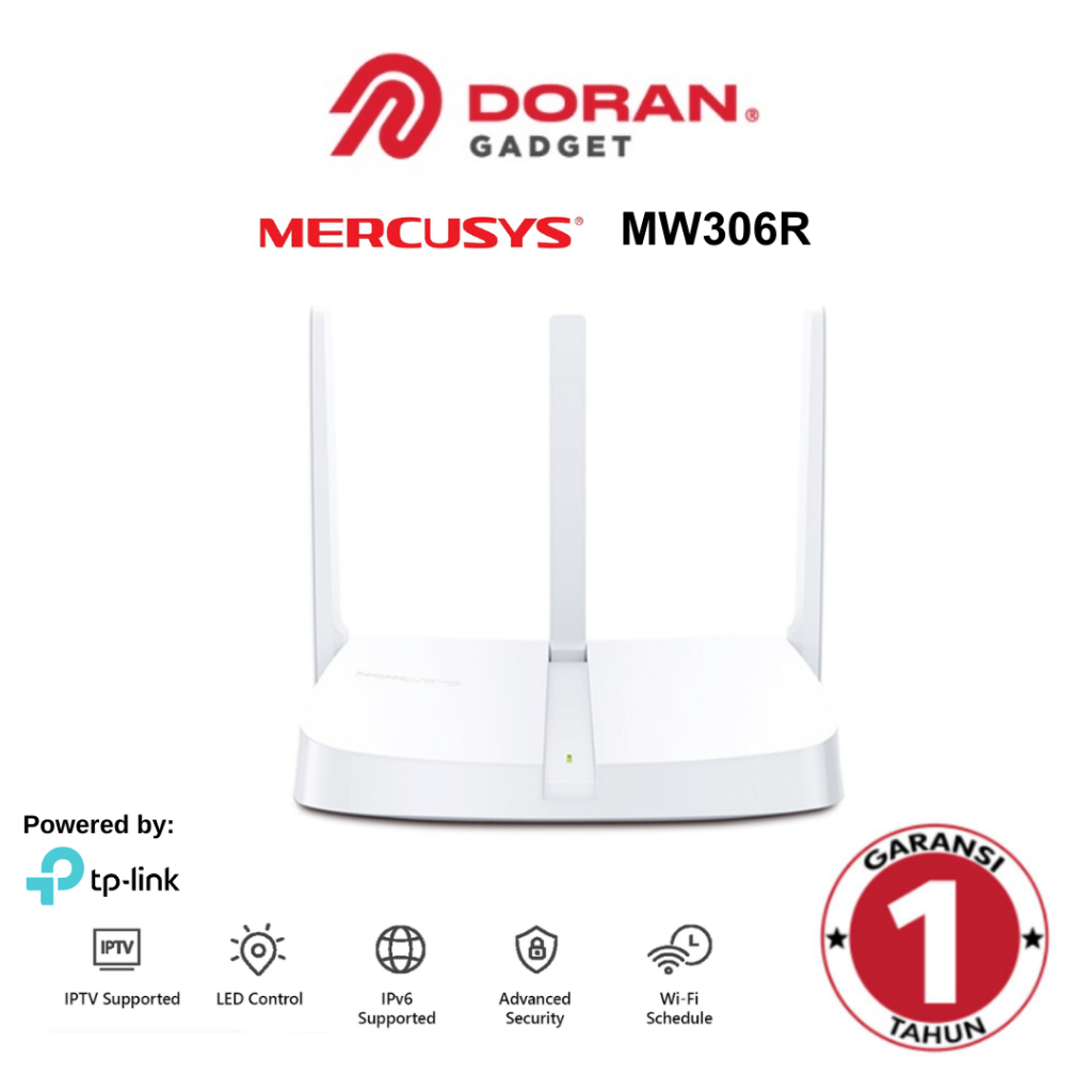 Jual Mercusys MW306R 300 Mbps Multi-Mode Wireless N Router - Original ...