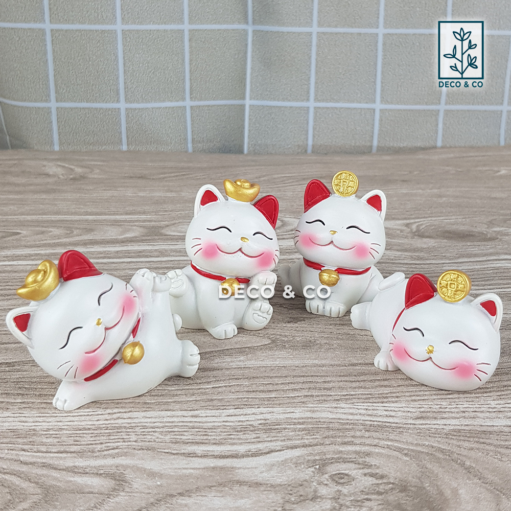 Jual Pajangan Dashboard Mobil Kucing Hoki Maneki Neko Hiasan Mobil ...
