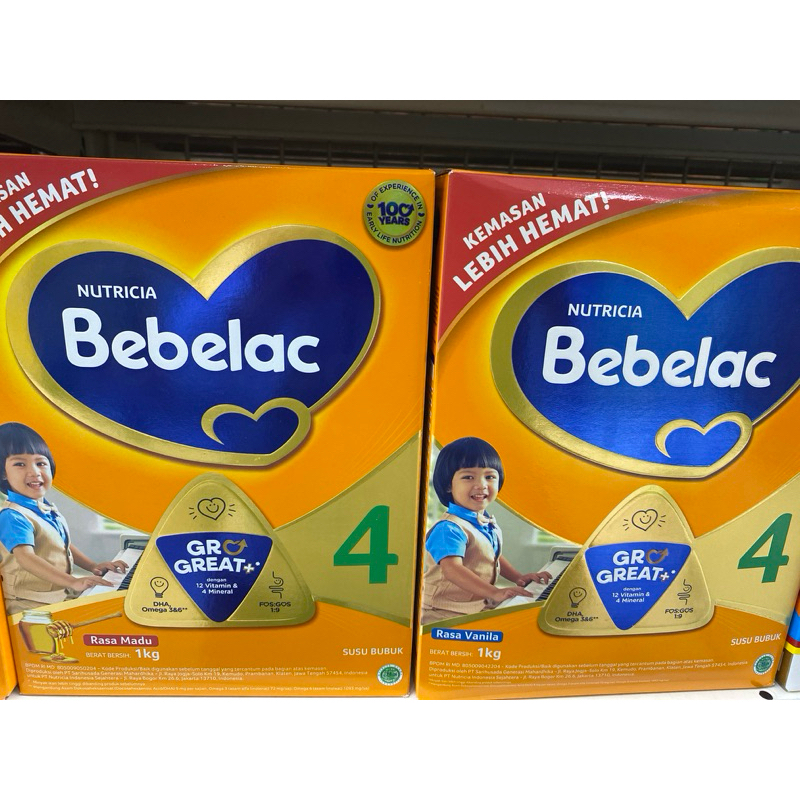 Jual Bebelac 4 vanila/madu 1000g | Shopee Indonesia