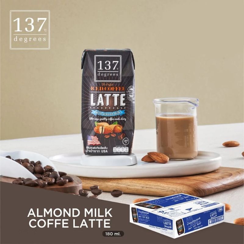 Jual 137 Degrees Ice Coffee Latte with Almond Milk 180ml | Shopee Indonesia