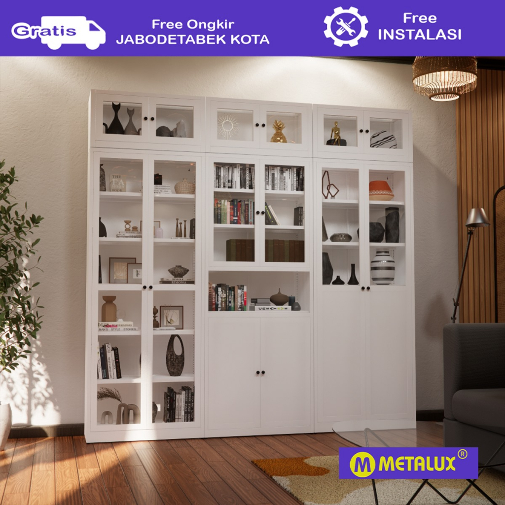 Jual METALUX MIKI - Lemari Pajangan Besi Set | Steel Rack Display Set ...