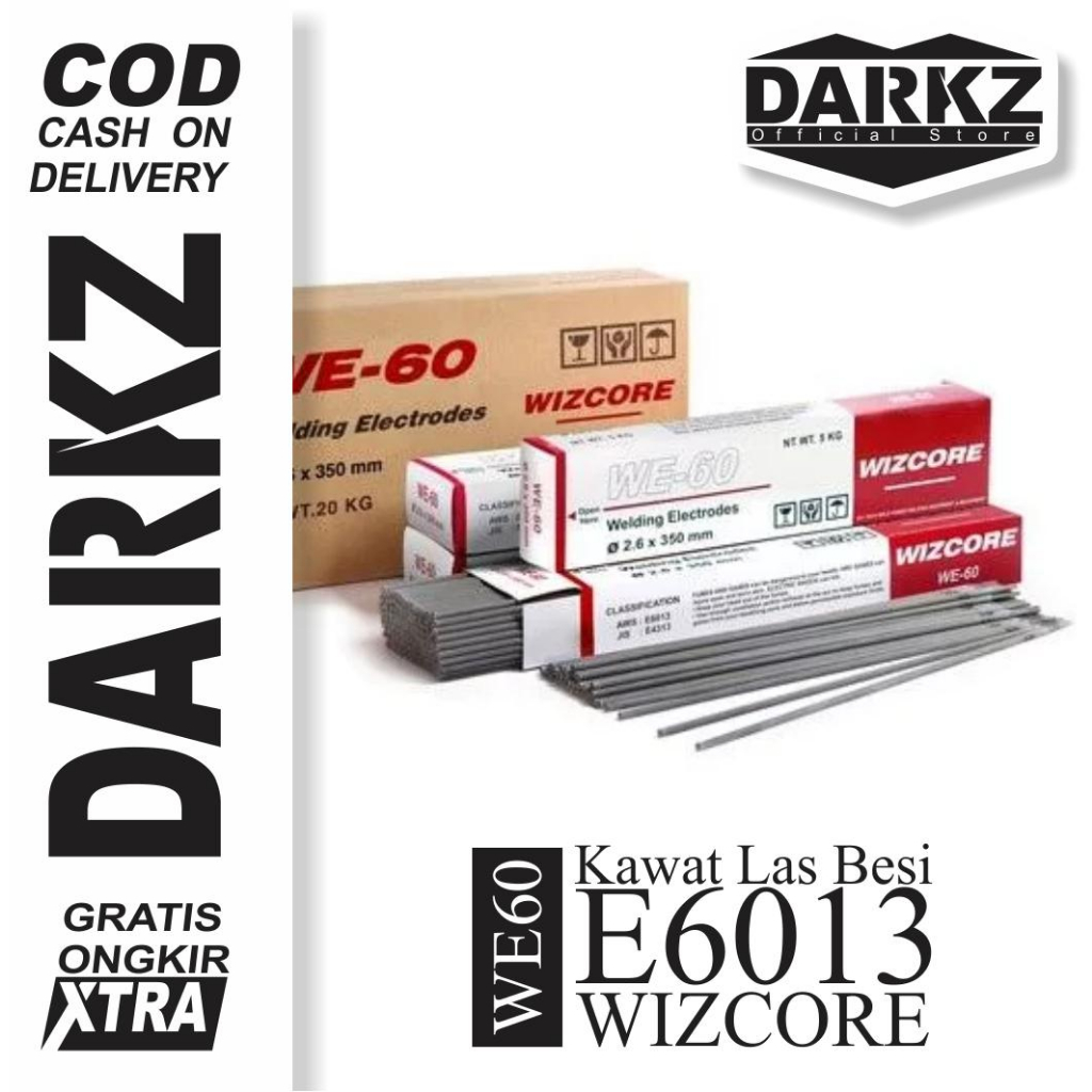 Jual Kawat Las Besi E6013 2.6MM-2.6-MM Listrik Stick - WIZCORE WE60 | Shopee Indonesia