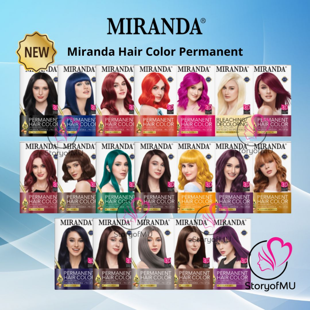 Jual MIRANDA Premium Hair Color 30ml | Cat Pewarna Rambut 3D Colour ...
