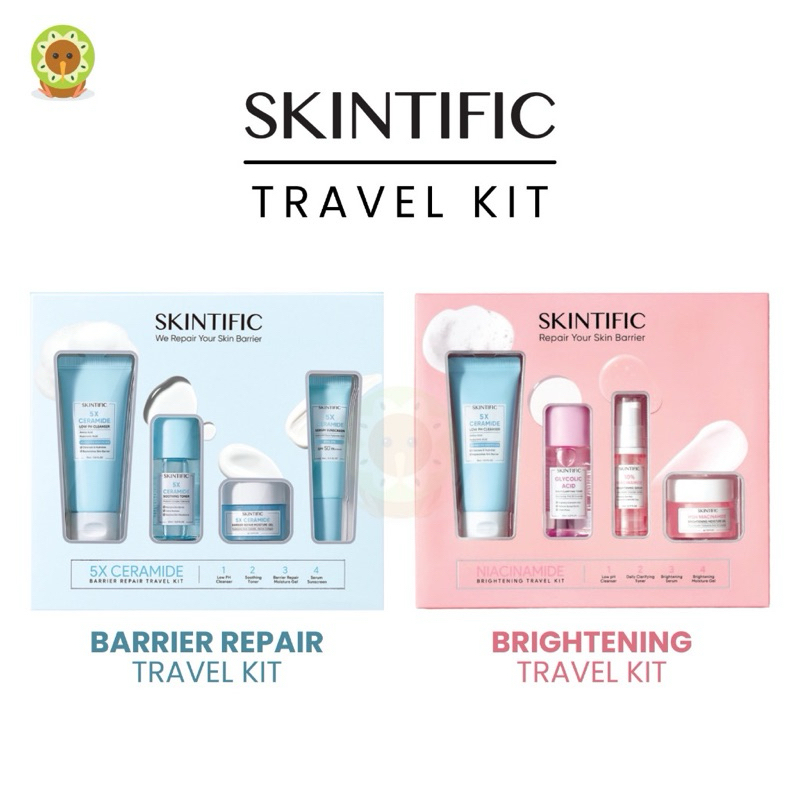 Jual SKINTIFIC TRAVEL KIT 5X CERAMIDE BARRIER & NIACINAMIDE BRIGHTENING ...