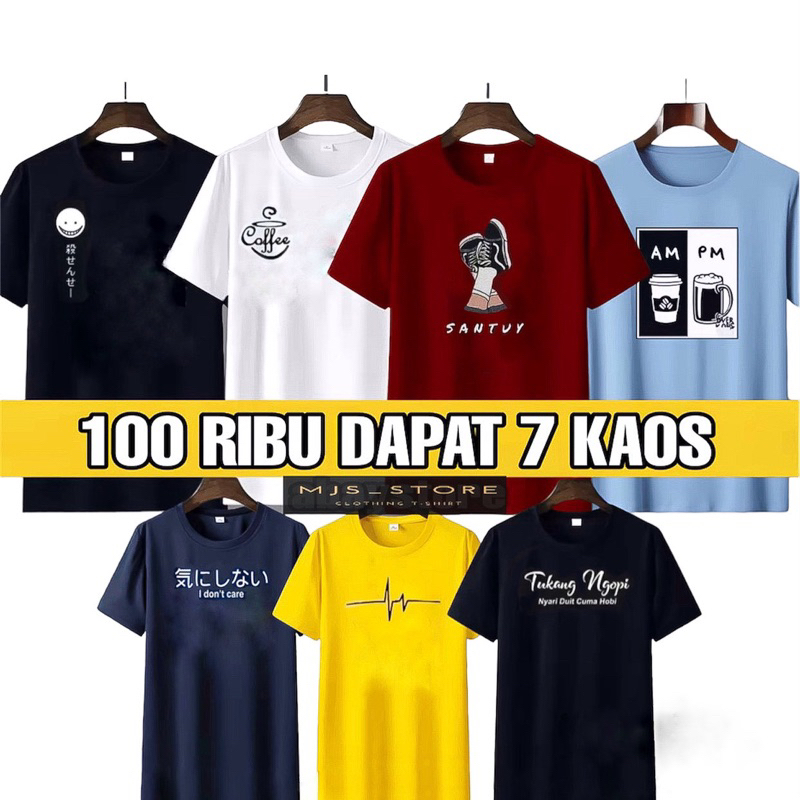 Jual PAKET 100RIBU DAPAT 7 KAOS DISTRO KEREN | KAOS MOTIF DISTRO | KAOS ... Jual PAKET 100RIBU DAPAT 7 KAOS DISTRO KEREN | KAOS MOTIF DISTRO | KAOS ...